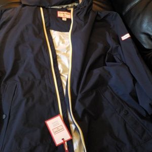 Hunter | Jackets & Coats | Hunter Navy Blue Rain Jacket Large | Poshmark